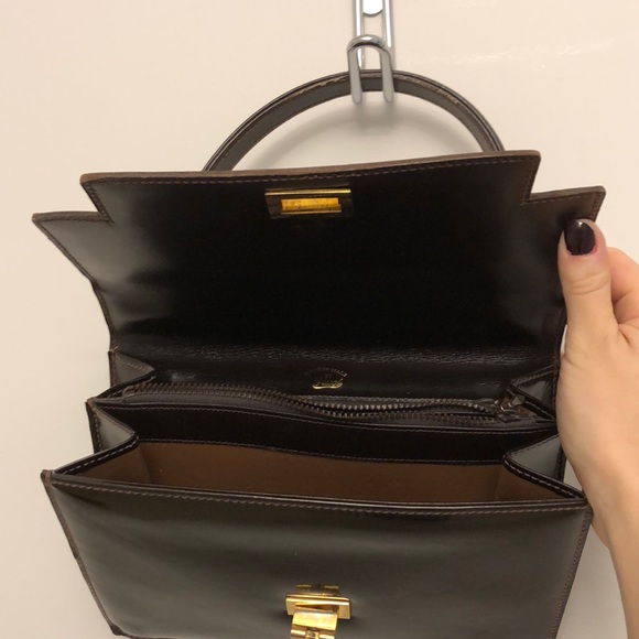 Gucci | Bags | Vintage Gucci Patent Leather Kelly Bag | Poshmark